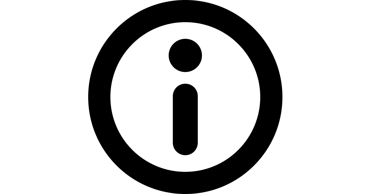 Information-circle-line free vector icon - Iconbolt