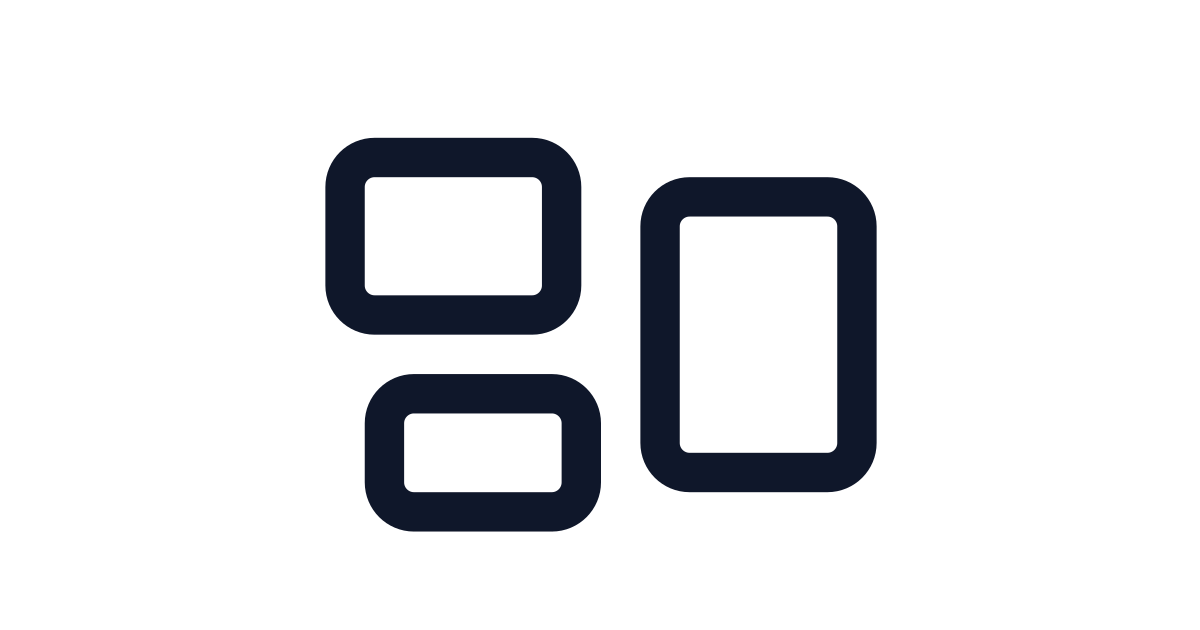 Rectangle group free vector icon - Iconbolt