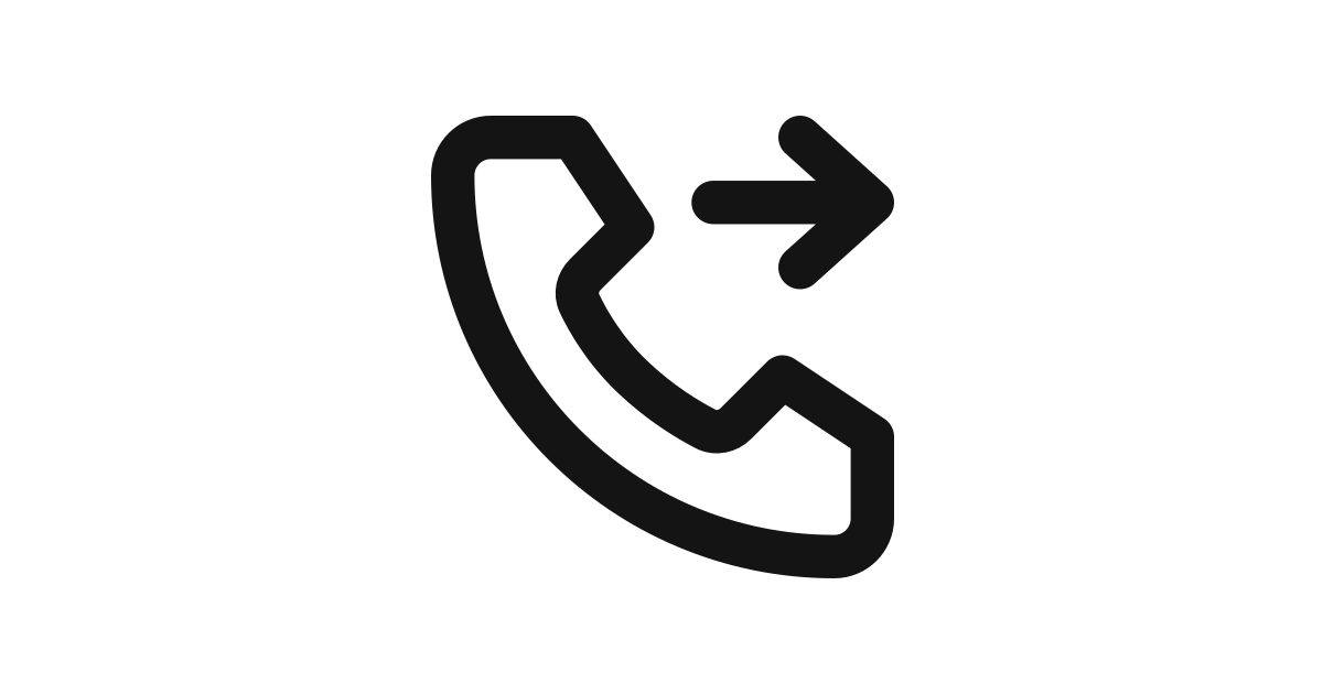 Phone call forward free vector icon - Iconbolt
