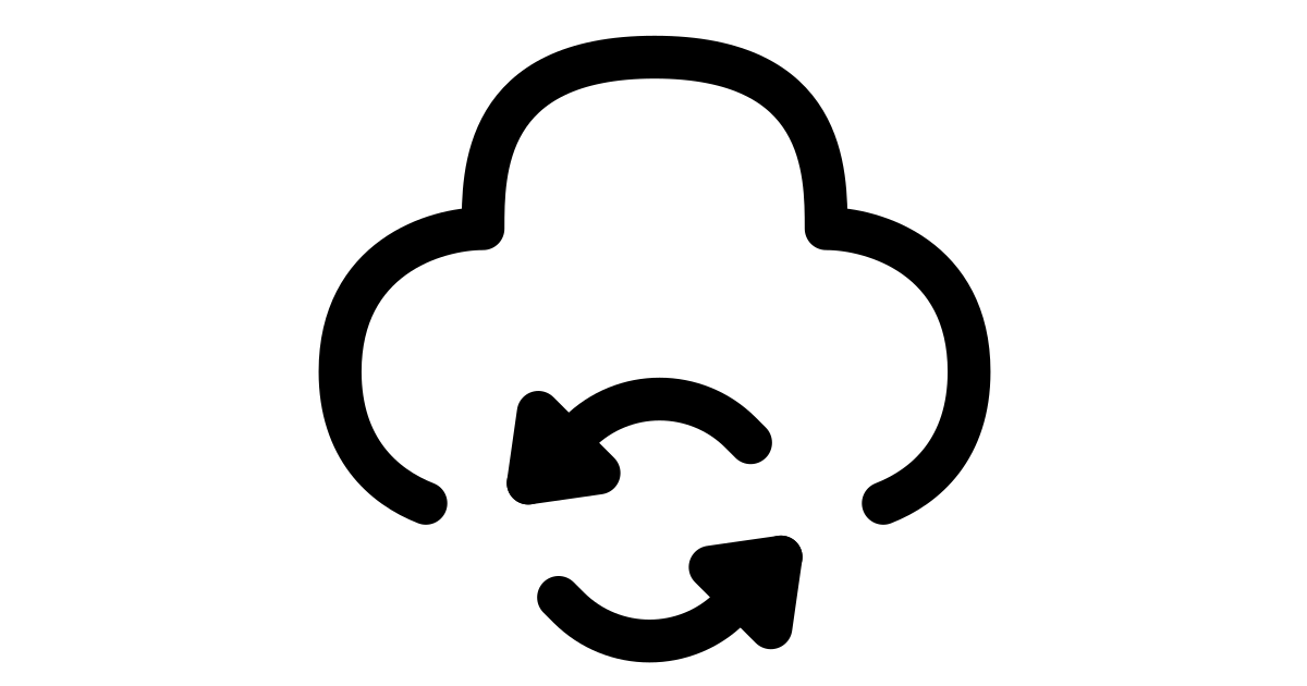 Cloud desync free vector icon - Iconbolt