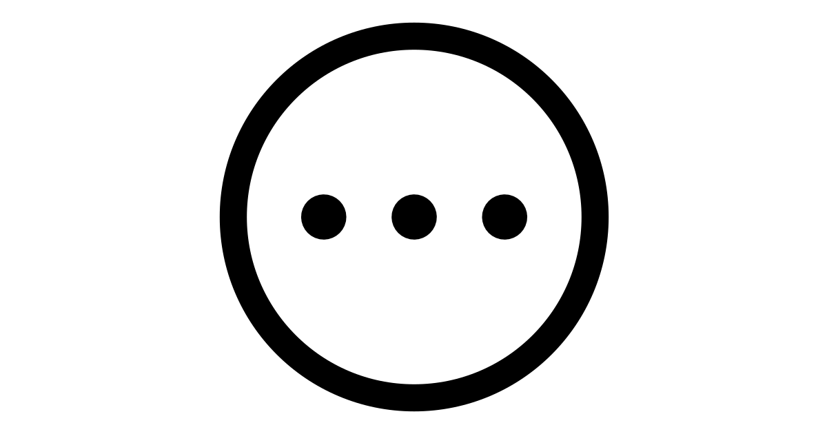 More horiz circle free vector icon - Iconbolt