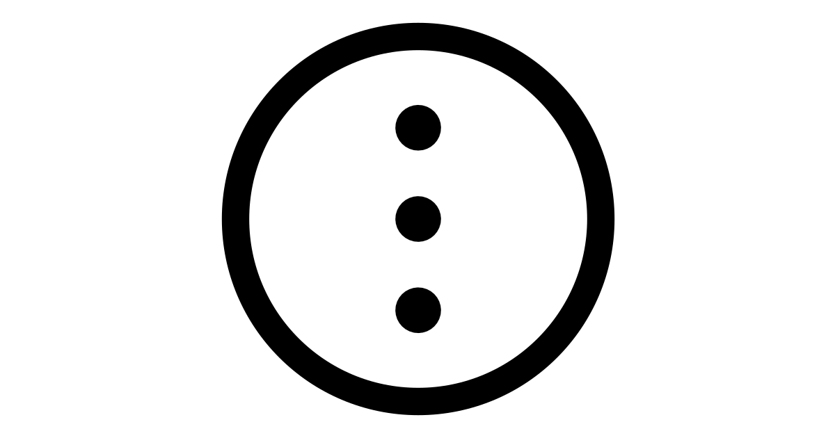More vert circle free vector icon - Iconbolt