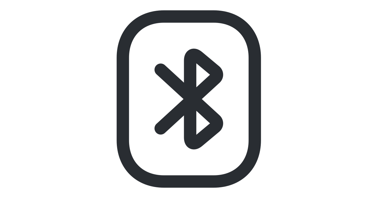 Bluetooth rectangle free vector icon - Iconbolt