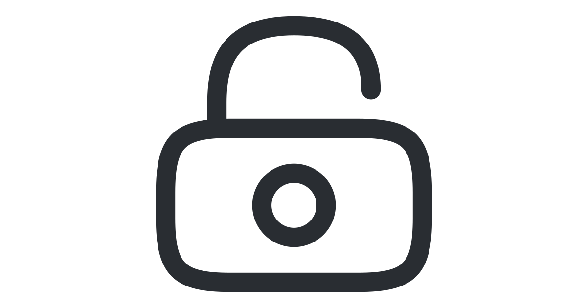 Unlock free vector icon - Iconbolt