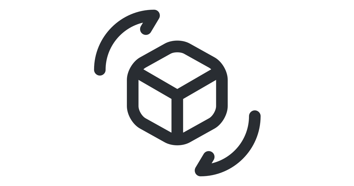 3d rotate free vector icon - Iconbolt