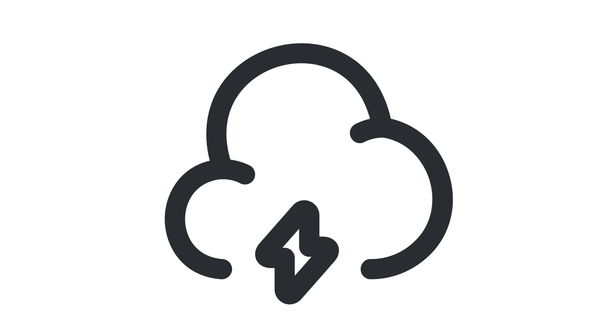 Cloud lightning free vector icon - Iconbolt
