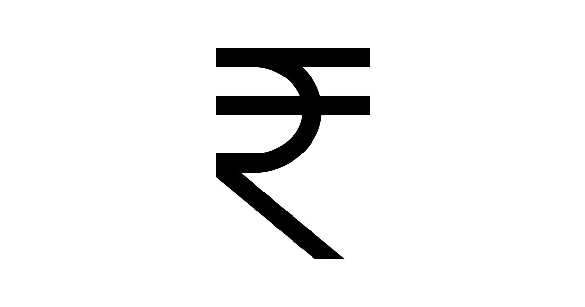 Rupee free vector icon - Iconbolt