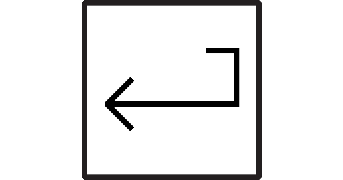 Keyboard return free vector icon - Iconbolt