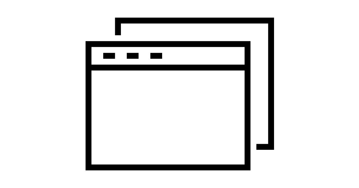 Webpage multiple free vector icon - Iconbolt