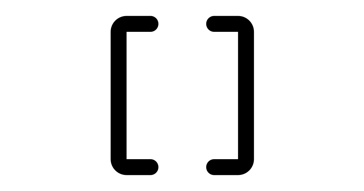 Brackets free vector icon - Iconbolt