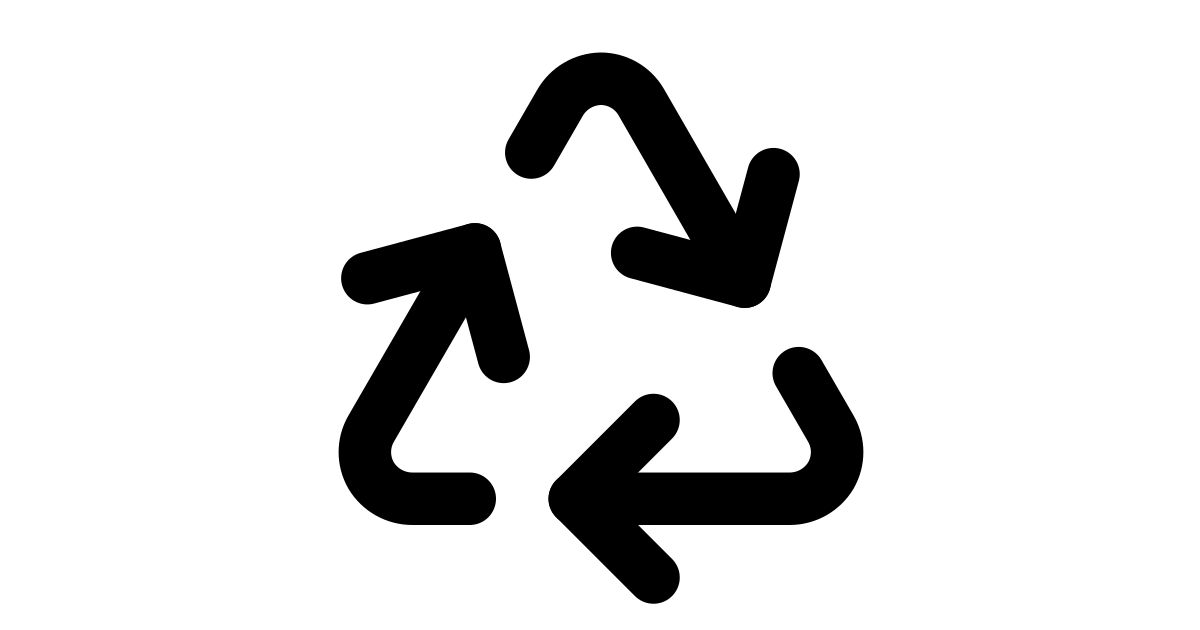 Recycle free vector icon - Iconbolt