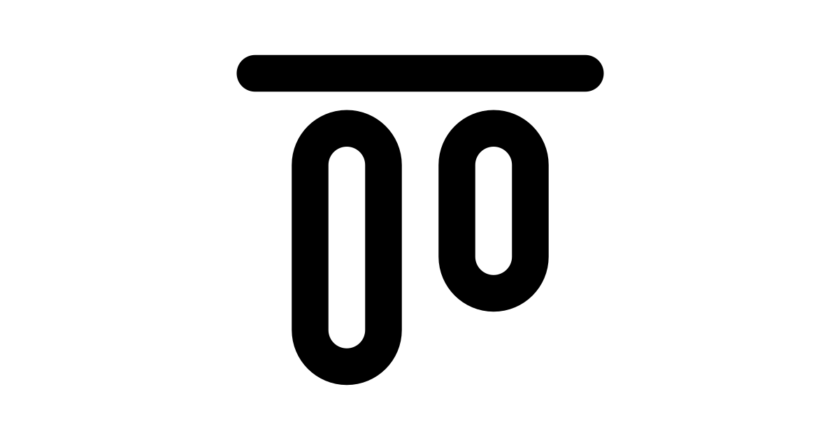 Align top line free vector icon - Iconbolt