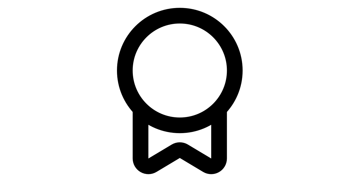 Award line free vector icon - Iconbolt