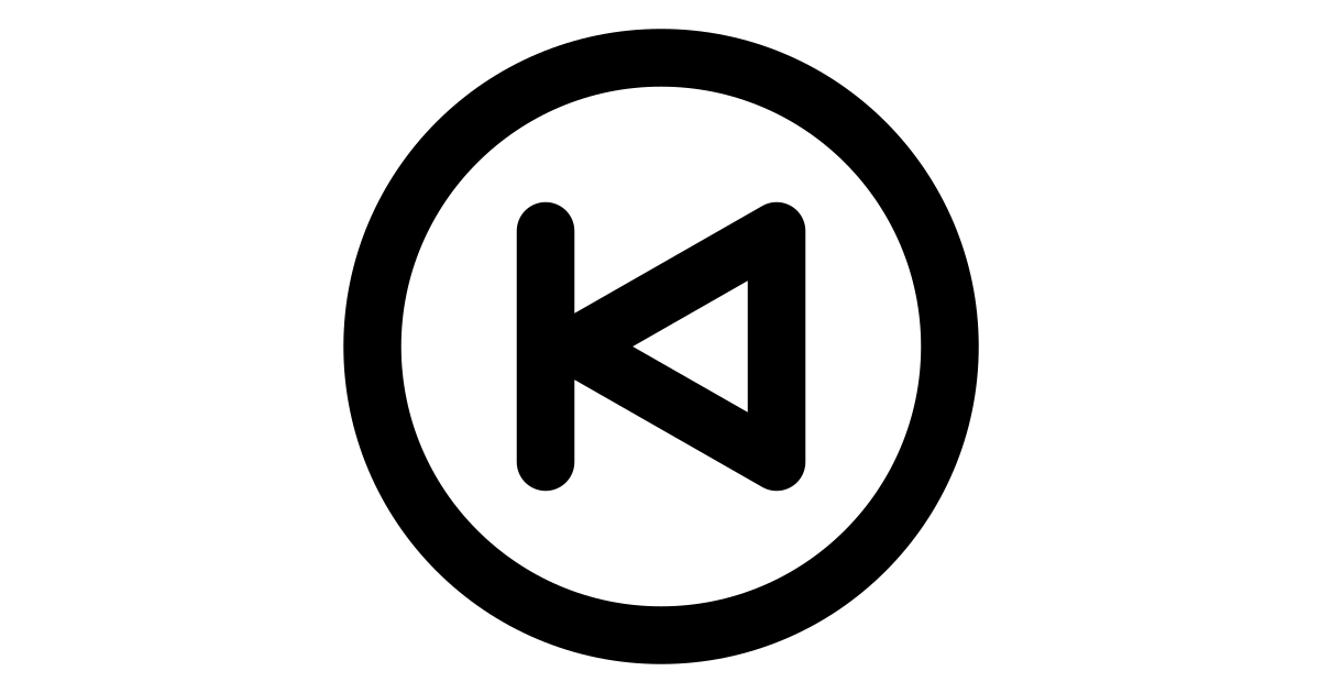 Back circle line free vector icon - Iconbolt