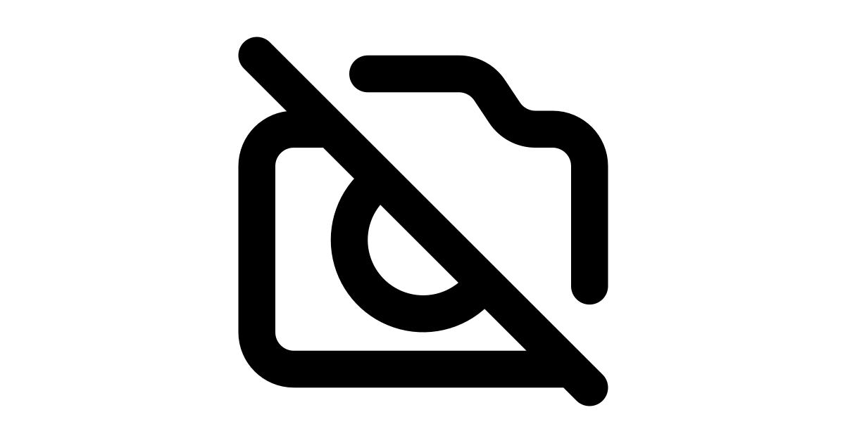 Camera off line free vector icon - Iconbolt