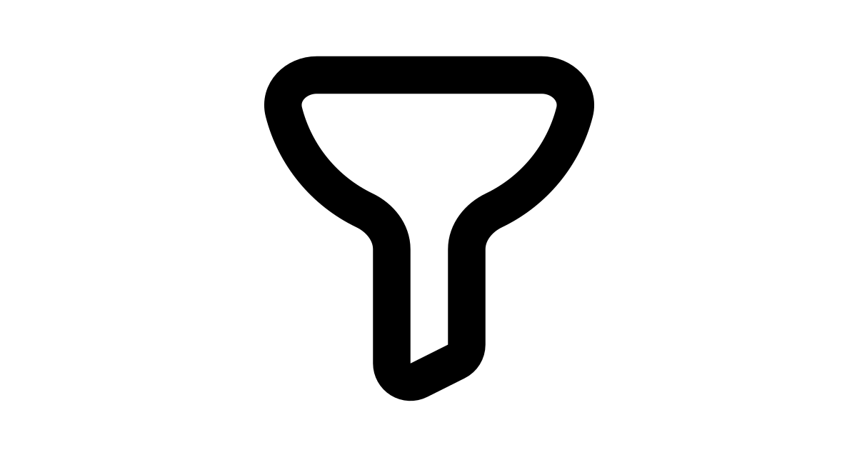 Filter line free vector icon - Iconbolt