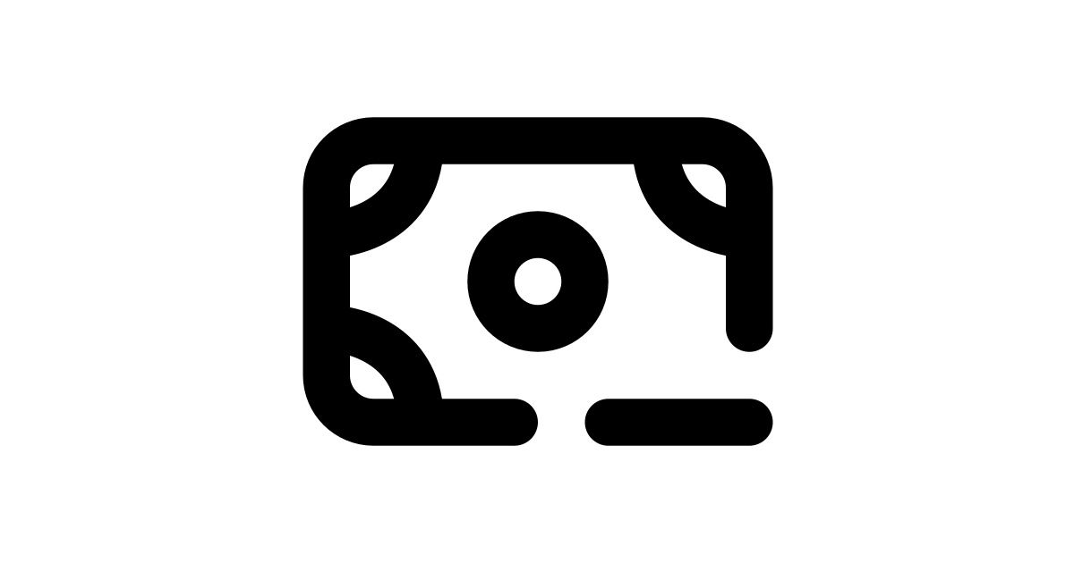 Money minus line free vector icon - Iconbolt