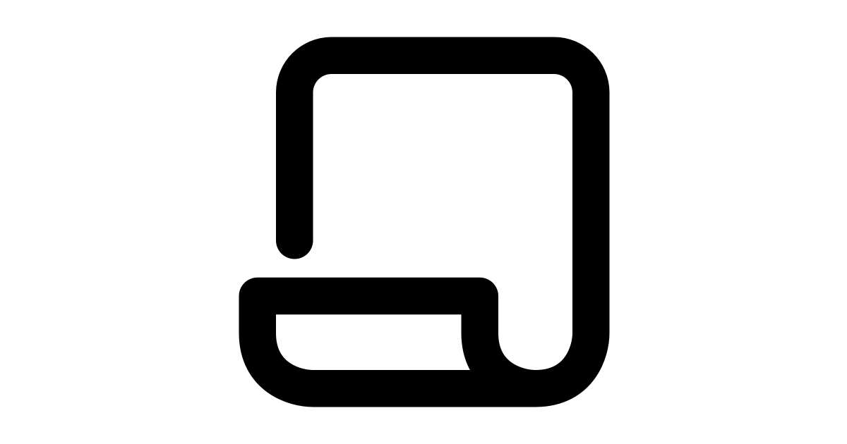 Paper fold line free vector icon - Iconbolt