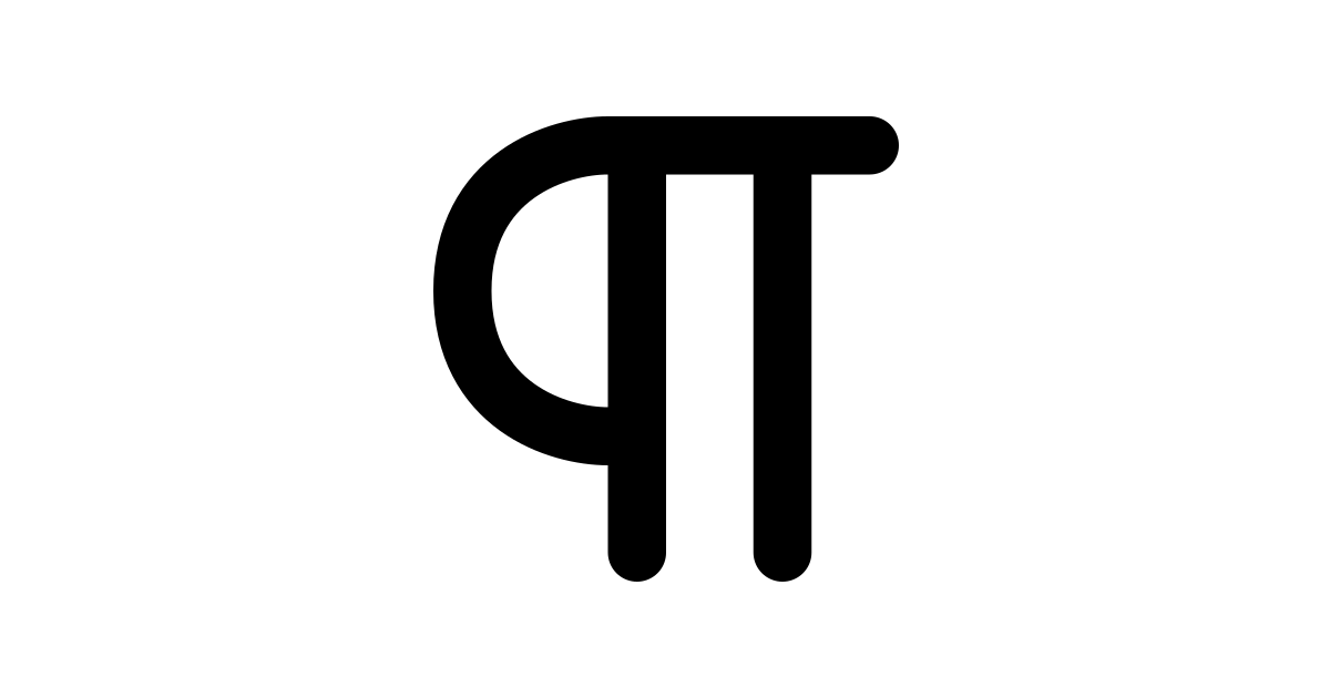 Paragraph line free vector icon - Iconbolt