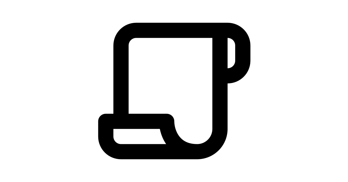 Scroll line free vector icon - Iconbolt