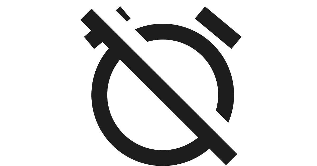 Alarm off free vector icon - Iconbolt