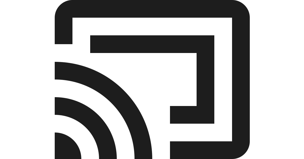Cast connected free vector icon - Iconbolt