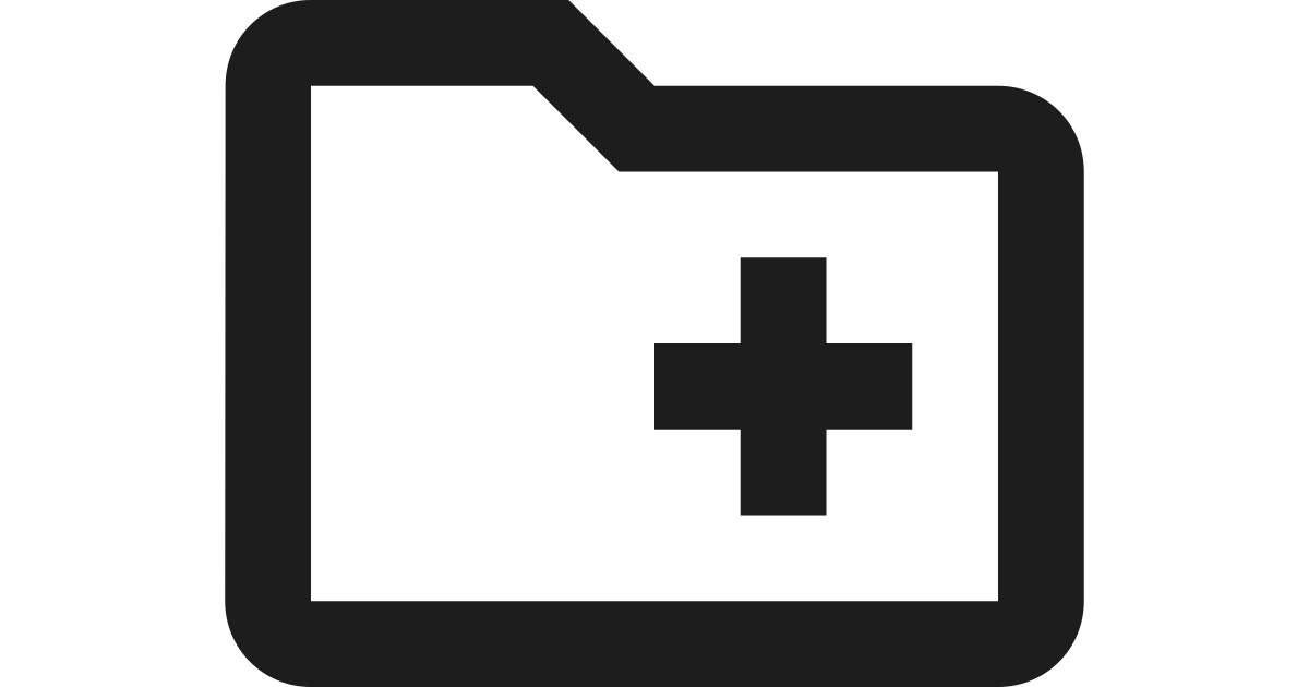 Create new folder free vector icon - Iconbolt