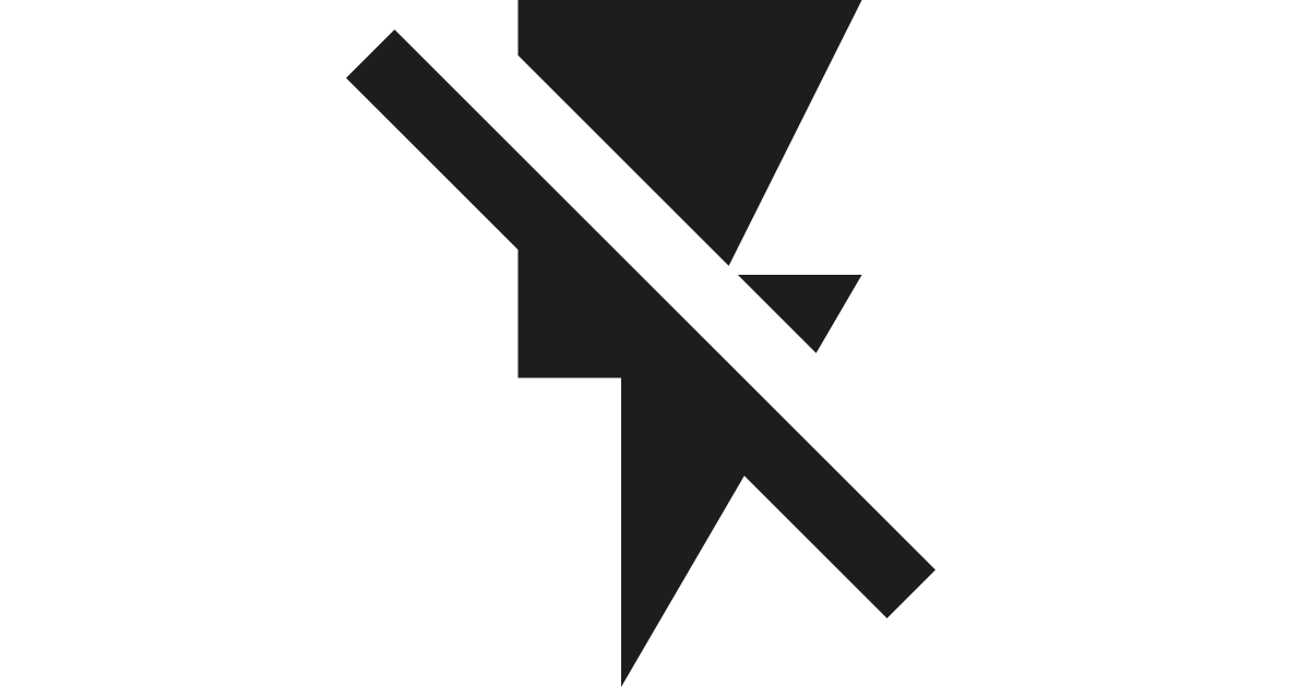 Flash off free vector icon - Iconbolt