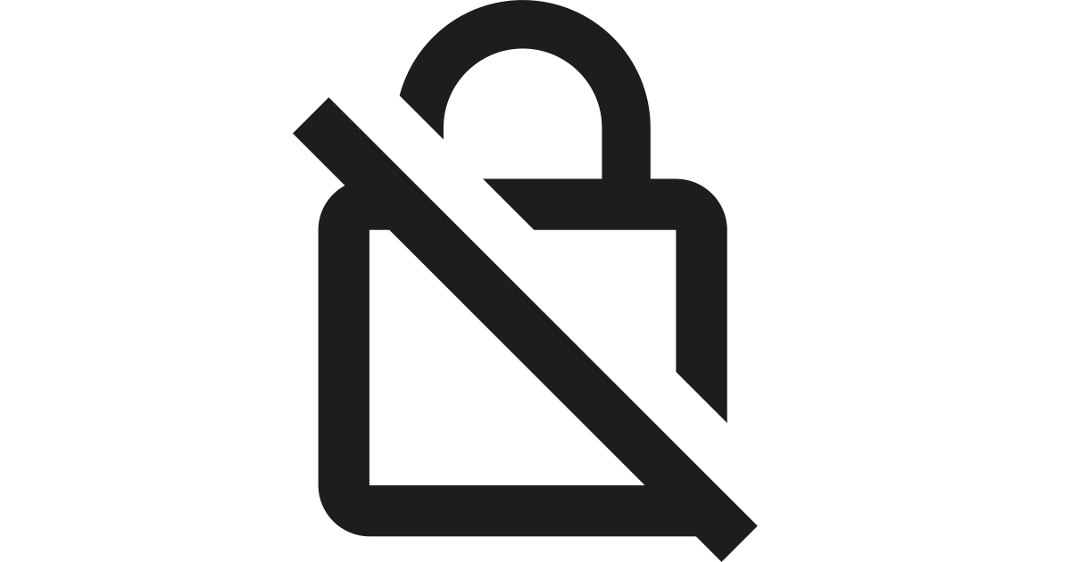 No encryption free vector icon - Iconbolt