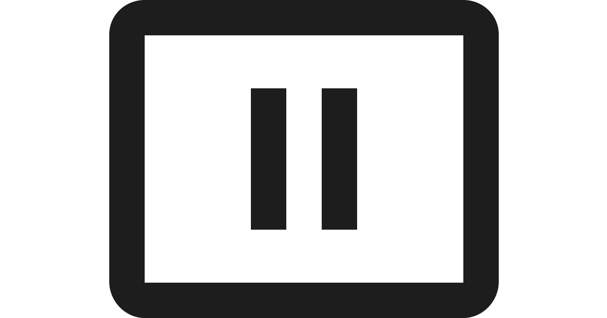 Pause presentation free vector icon - Iconbolt
