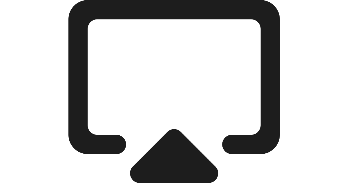Airplay free vector icon - Iconbolt