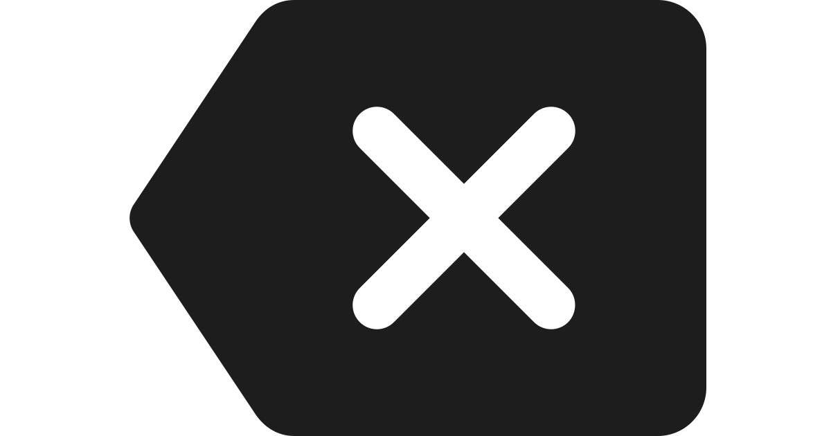 Backspace free vector icon - Iconbolt