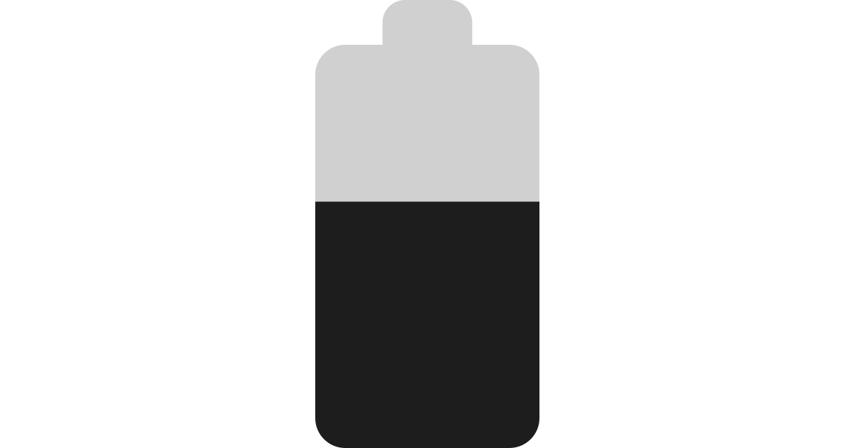 Battery 60 free vector icon - Iconbolt