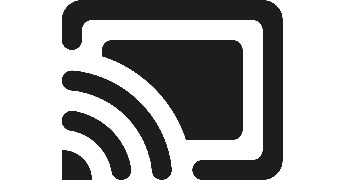 Cast connected free vector icon - Iconbolt