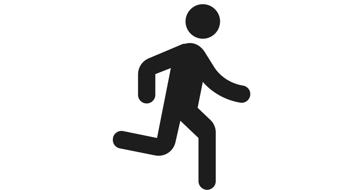 Directions run free vector icon - Iconbolt