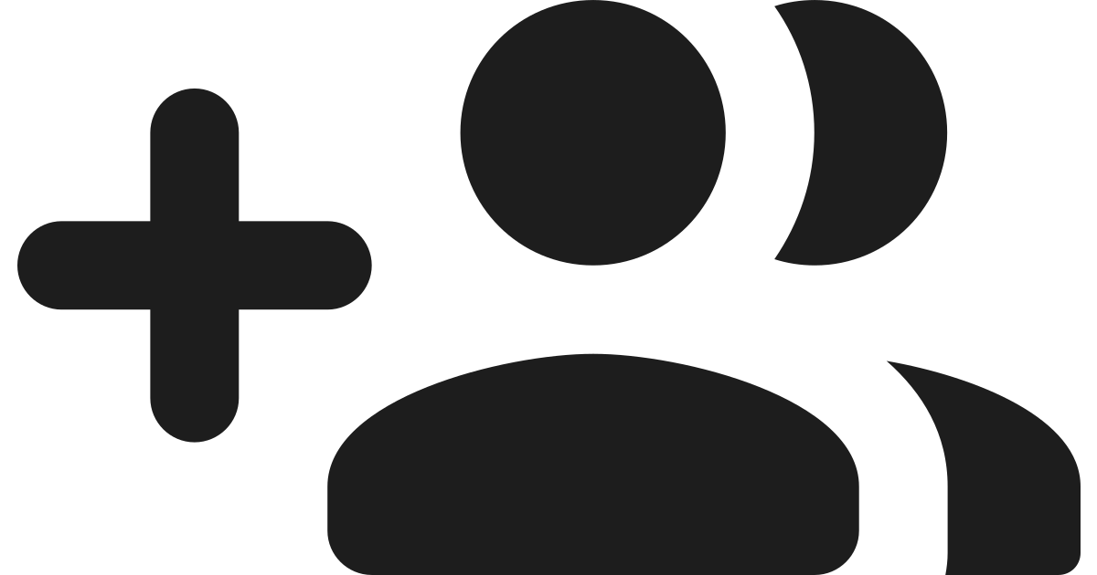 Group add free vector icon - Iconbolt