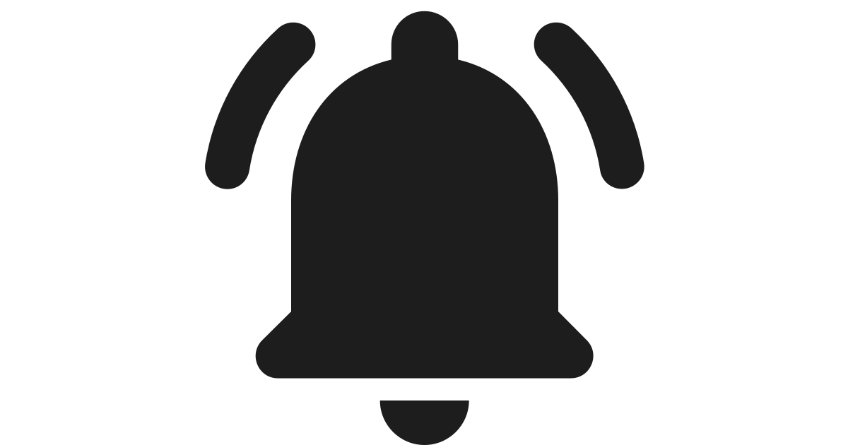 Notifications active free vector icon - Iconbolt