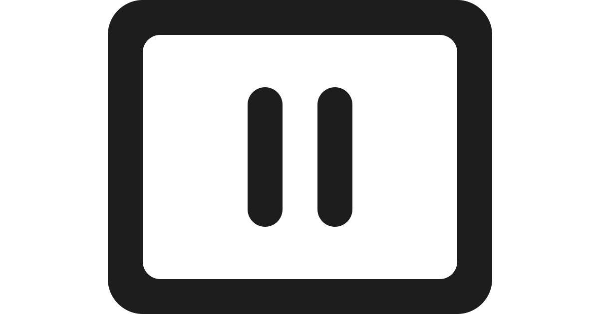 Pause presentation free vector icon - Iconbolt