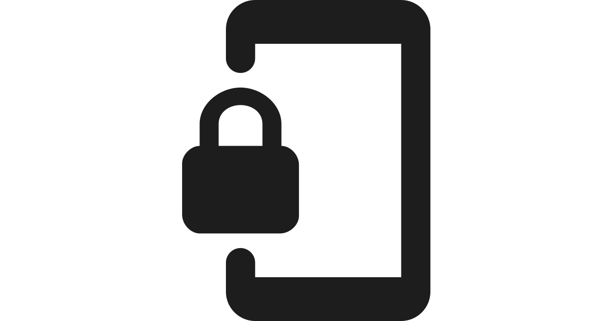 Phonelink lock free vector icon - Iconbolt