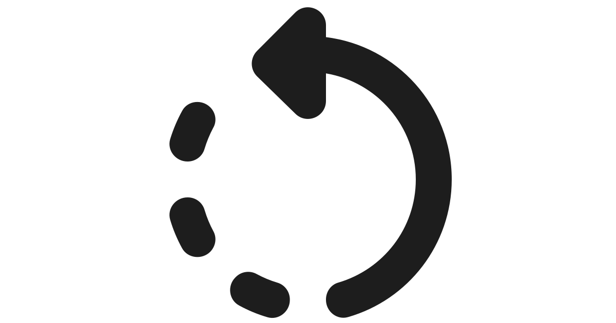 Rotate left free vector icon - Iconbolt