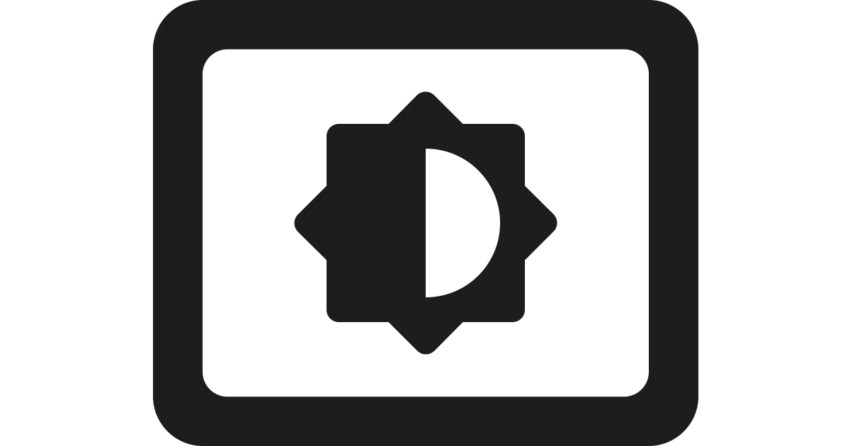 Settings brightness free vector icon - Iconbolt