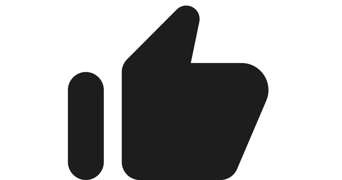 Thumb up alt free vector icon - Iconbolt