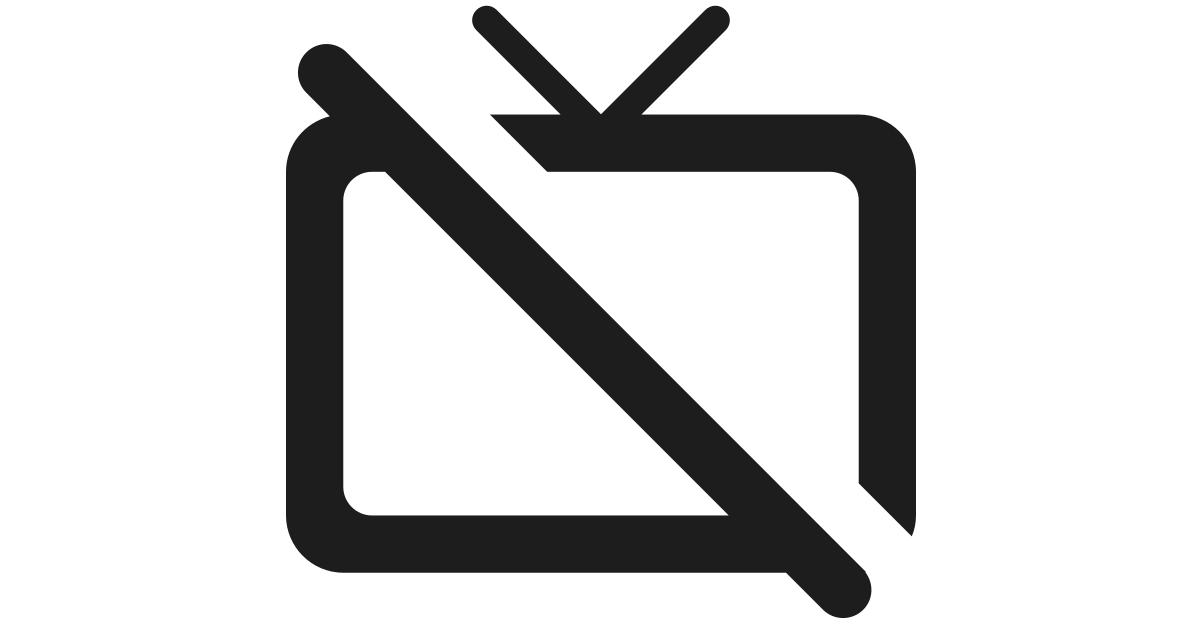 Tv off free vector icon - Iconbolt