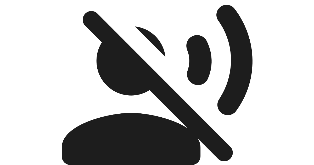 Voice over off free vector icon - Iconbolt