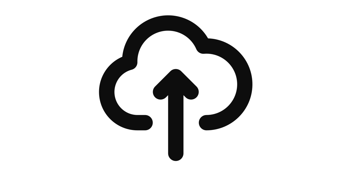 Cloud upload free vector icon - Iconbolt