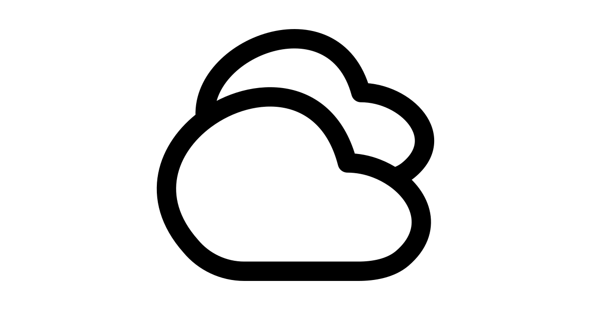 Cloudy free vector icon - Iconbolt