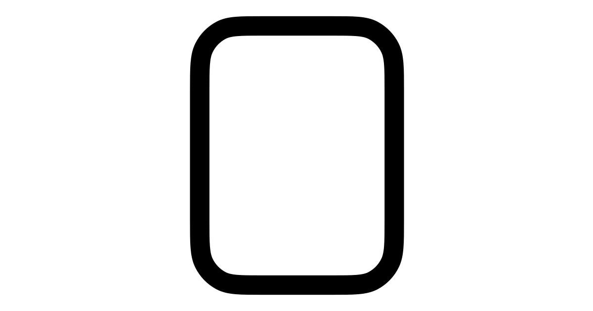 Rectangle vertical free vector icon - Iconbolt