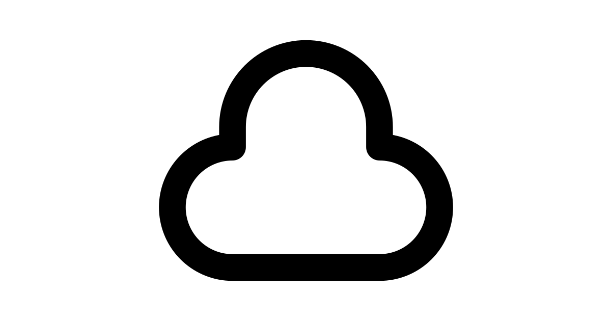 Cloud weather free vector icon - Iconbolt