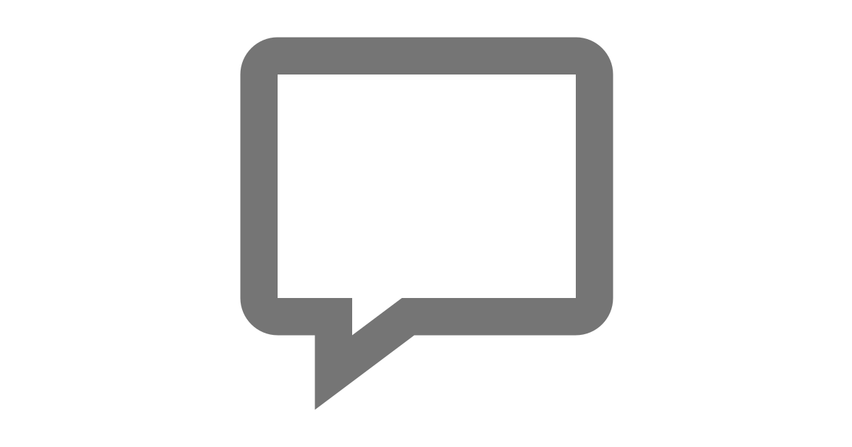 Chat bubble square free vector icon - Iconbolt