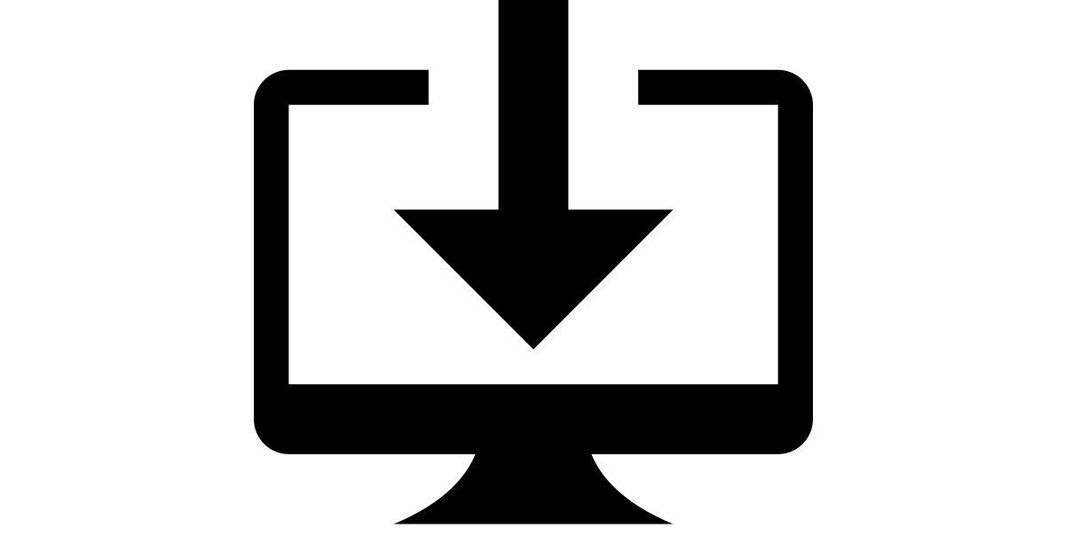 Desktop download free vector icon - Iconbolt